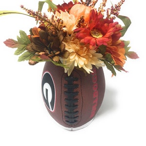 University of Georgia Football Flower Vase-Football Decor-UGA | Etsy