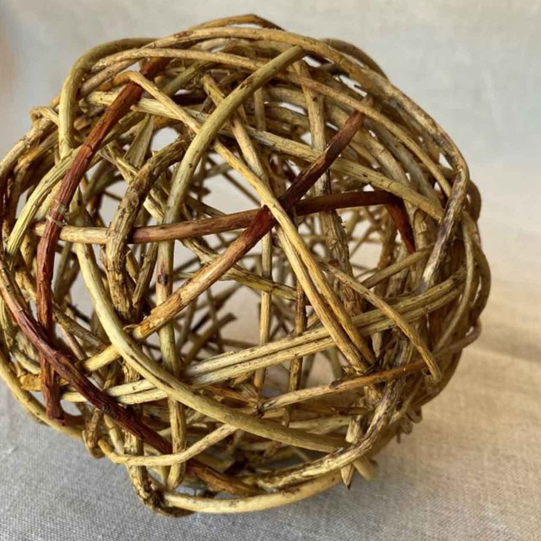 4 or 6 Curly Willow Balls, Decorative Balls for Bowl Filler, Twig Balls, Orbs for Dough Bowl or ...