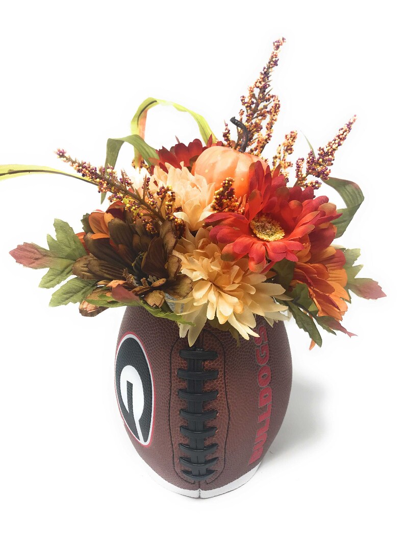 University of Georgia Football Flower Vase-Football Decor-UGA | Etsy
