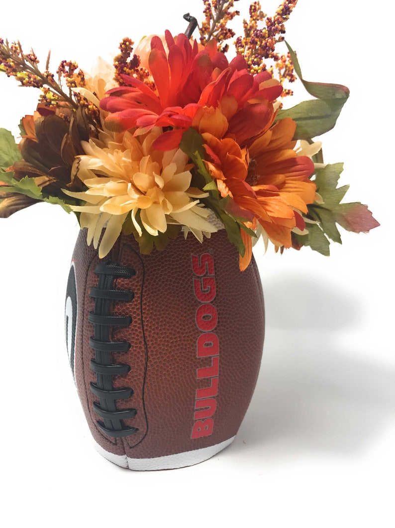 University of Georgia Football Flower Vase-Football Decor-UGA | Etsy