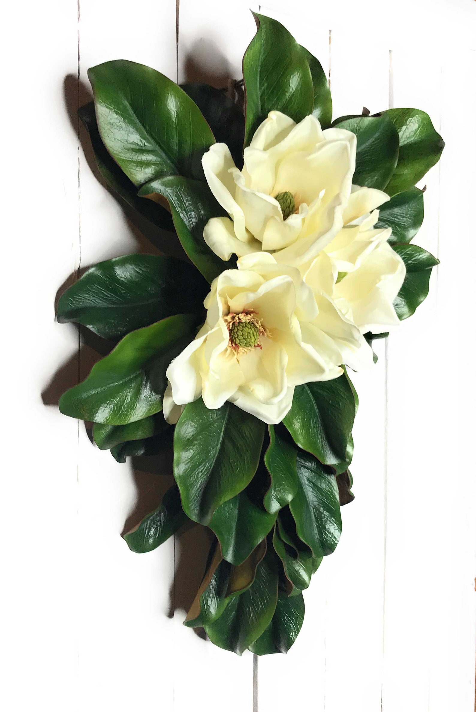Magnolia Swag Wreath for Front Door or Wall-floral - Etsy
