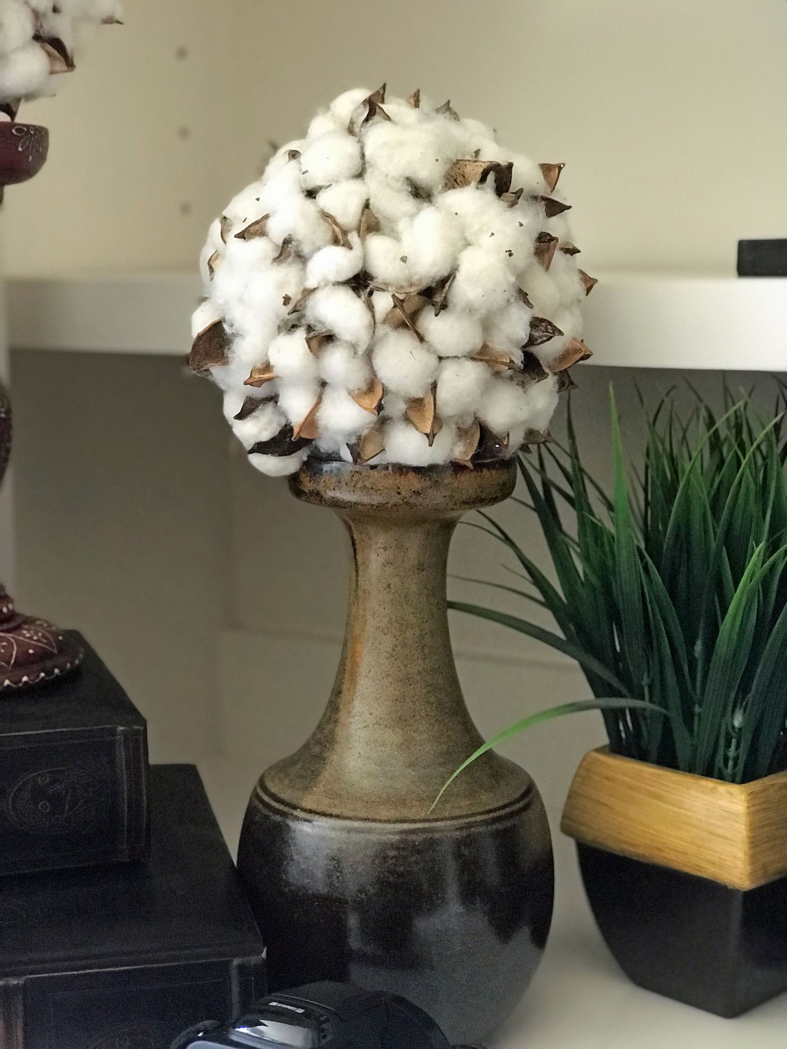 4 or 6 Cotton Ball Sphere-cotton Decor-decorative - Etsy