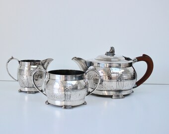 Pewter tea set | Etsy