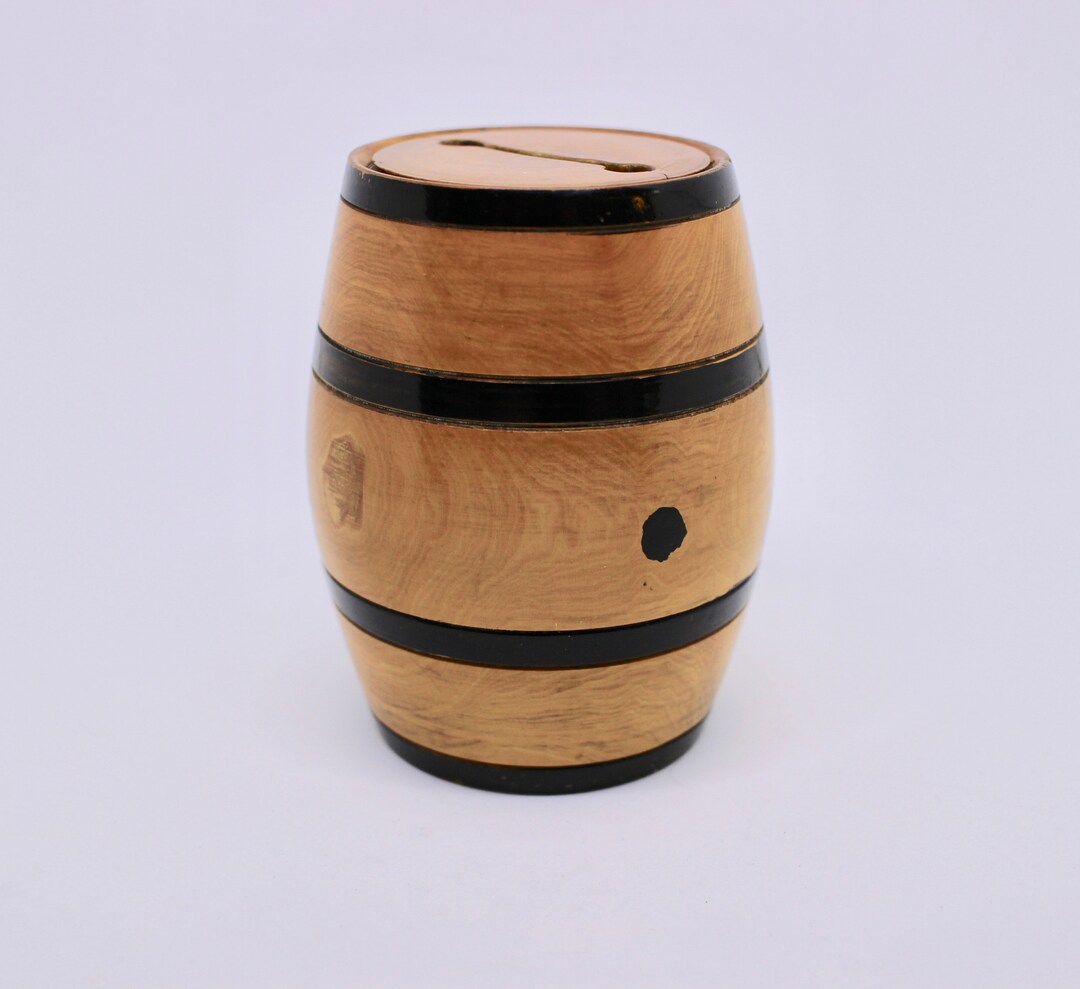 Georgian Antique Treen Money Box, Boxwood Barrel Circa 1800's, - Etsy
