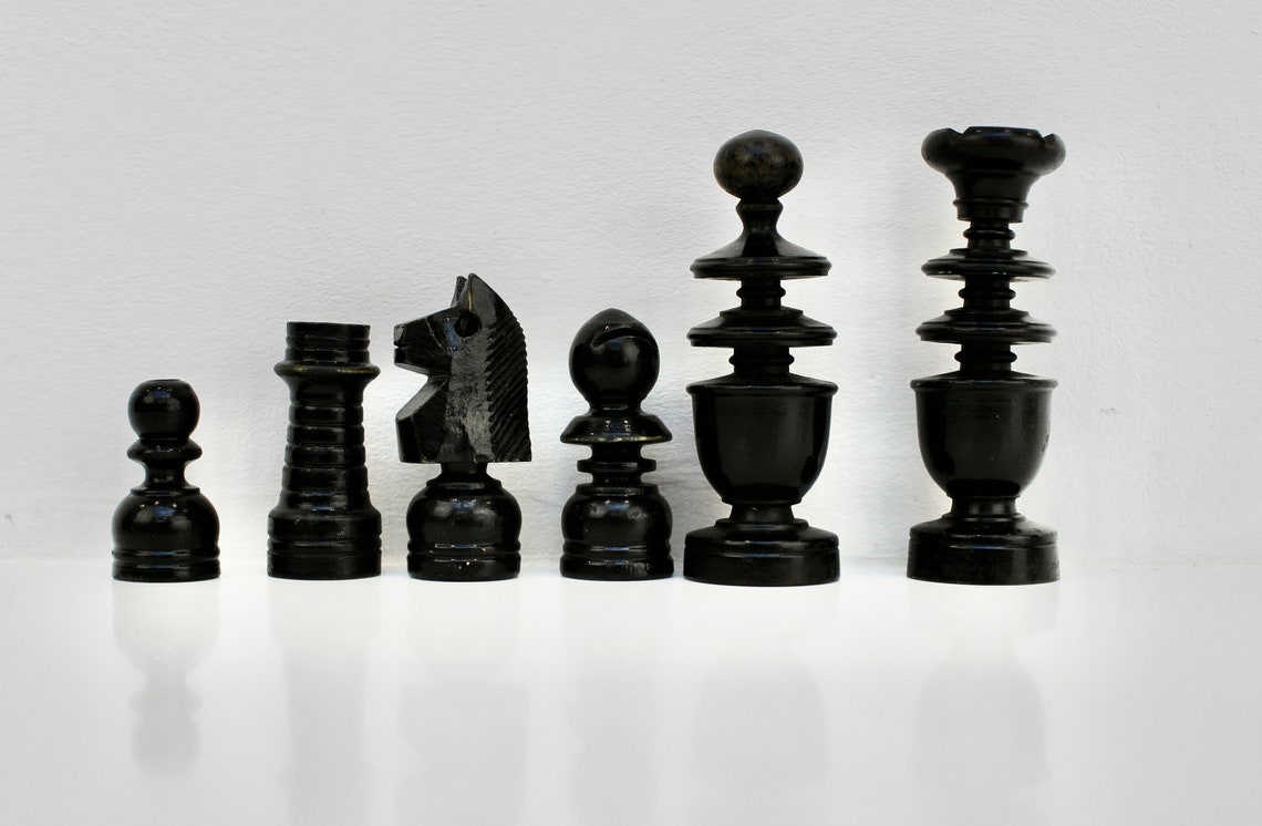 Regence Pattern Chess Set, French Style Chess Pieces, Late 19th Century ...