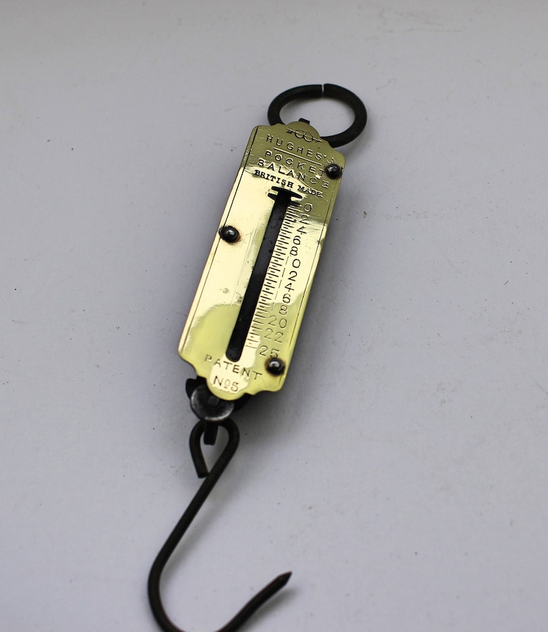 Antique Hughes Pocket Spring Balance Scales Fishing Scales 25 | Etsy