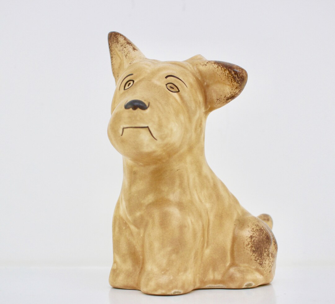 Sylvac Terrier Dog, Vintage Seated Dog, - Etsy
