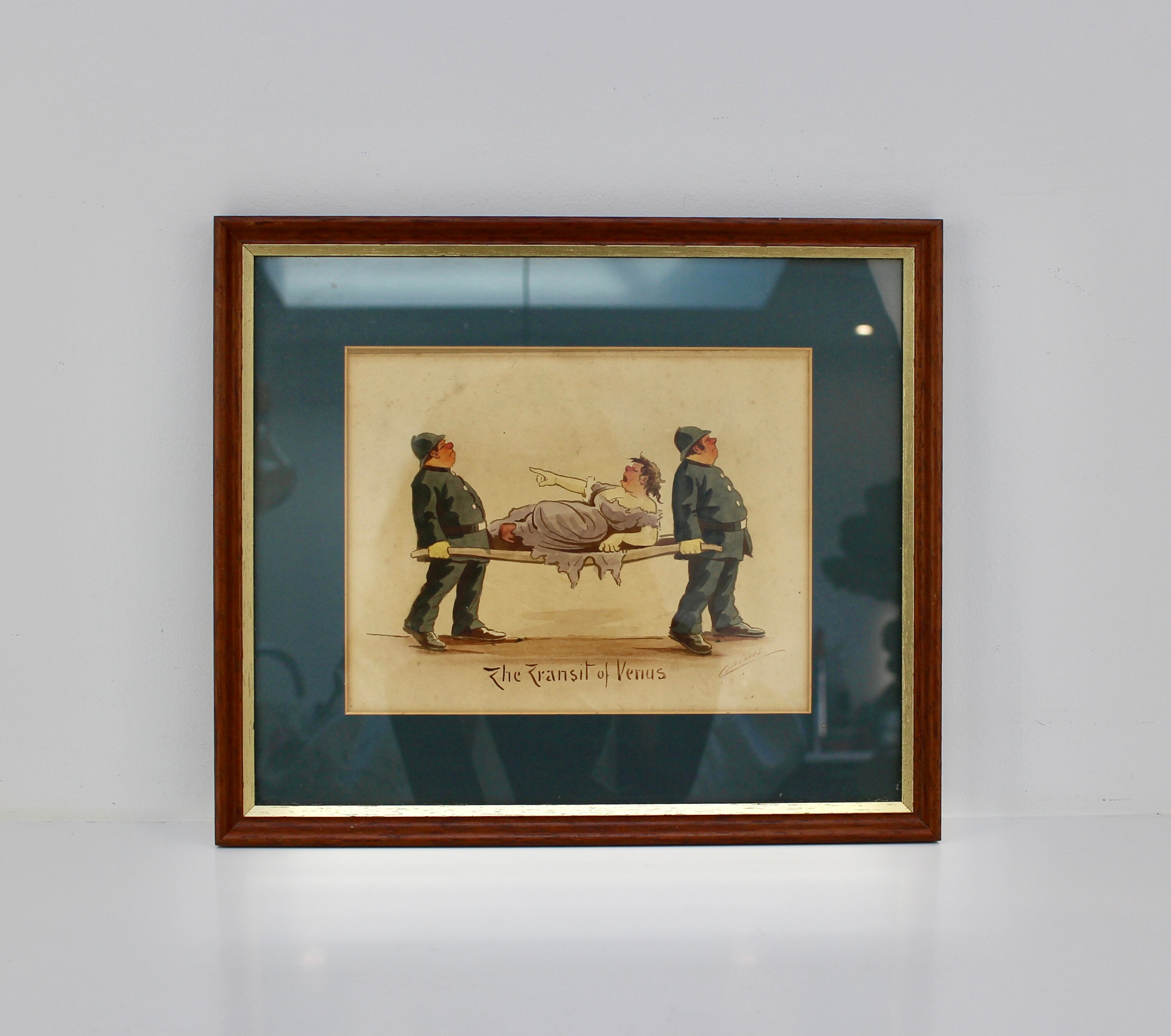 Cynicus Hand Coloured Cartoon the Transit of - Etsy