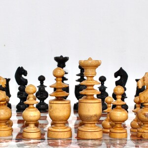 Regence Pattern Chess Set, French Style Chess Pieces, - Etsy