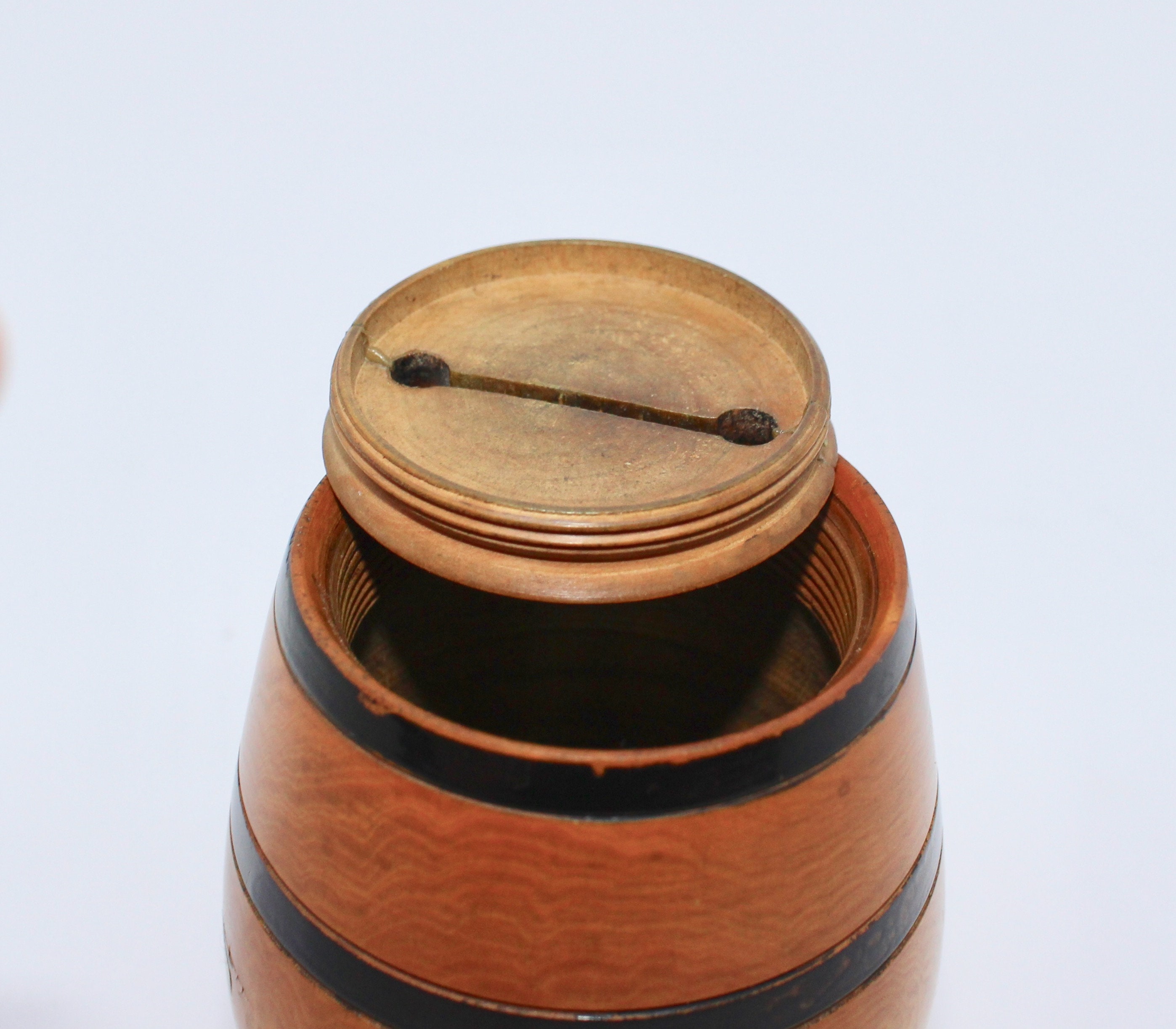 Georgian Antique Treen Money Box Boxwood Barrel Circa | Etsy