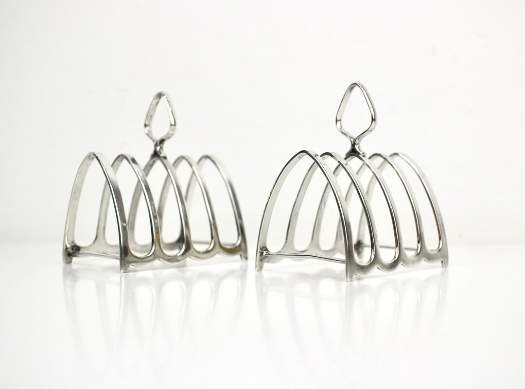1926 Pair Chester Silver 4 Slot Toast Racks, - Etsy