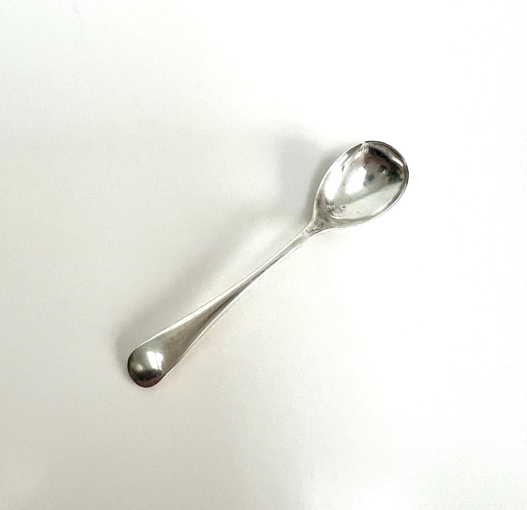 1928 Birmingham Silver Powder Spoon, Antique Hallmarked Spoon - Etsy