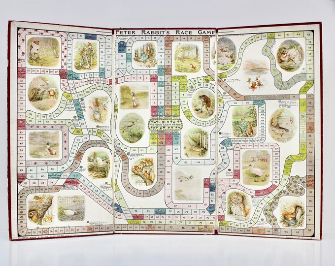 Peter Rabbit Race Game, Vintage Board Game - Etsy