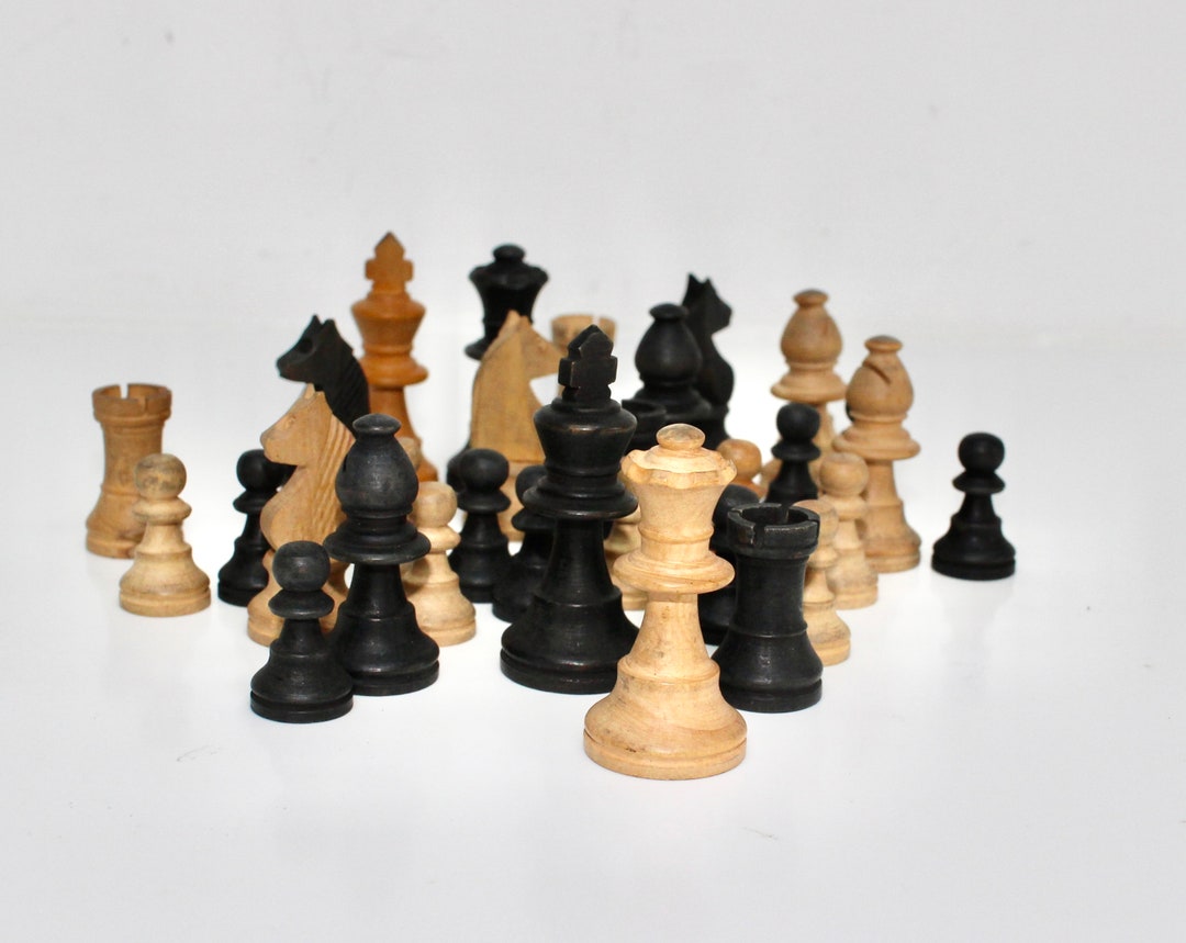 Mini Staunton Pattern Chess Set, Boxed Chess Pieces, - Etsy