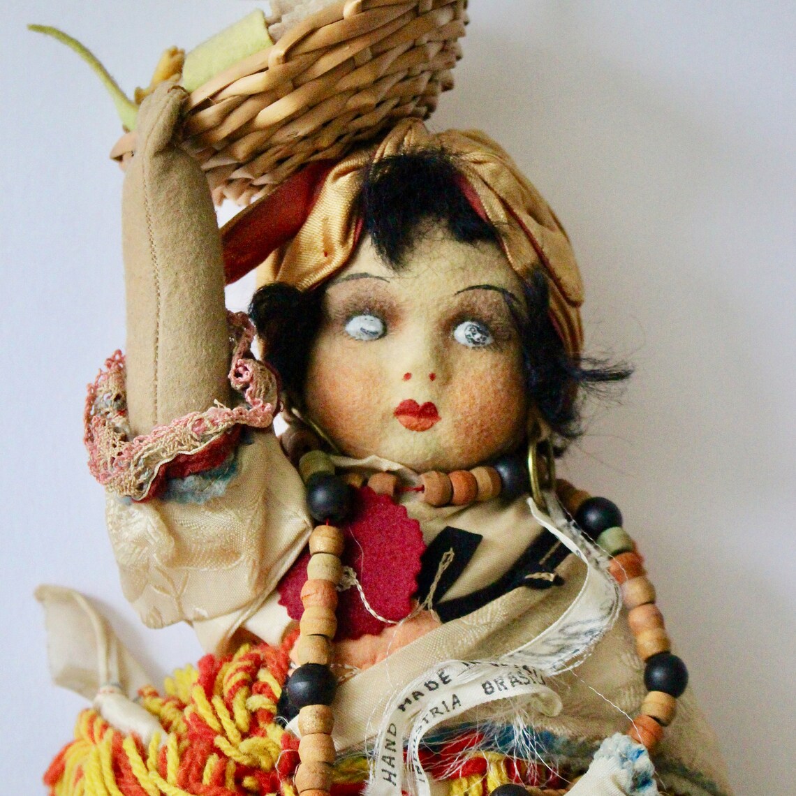 Hand Made Brazilian Bahia Felt Doll Extremely Beautiful | Etsy