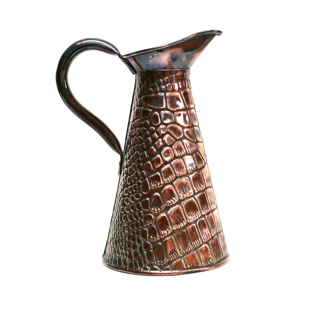 Arts & Crafts Copper Lizard Skin Hot Water Jug, Joseph Sankey and Sons ...