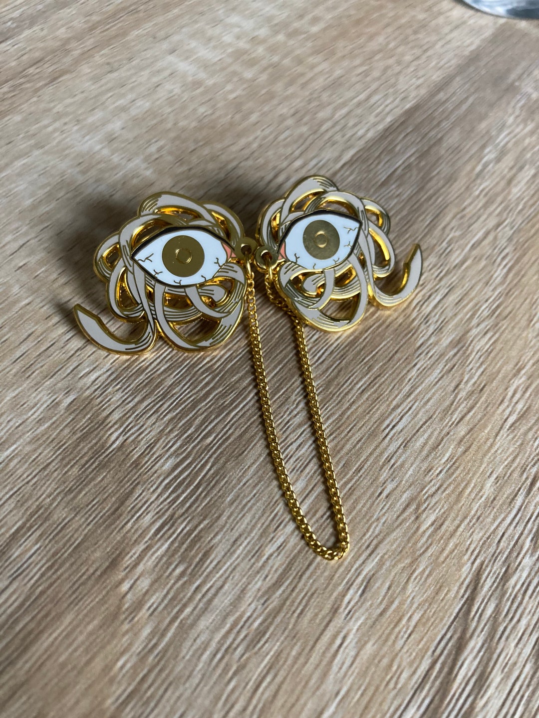 Aizawa Shouta Gold Enamel Collar Pins - Etsy