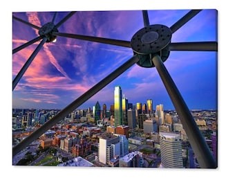 Dallas Texas Skyline Art Print - Etsy