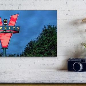 Atlanta Varsity Neon Sign, Georgia Artwork, Architectural Decor ...