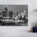 Atlanta Skyline Monochrome Varsity Neon Sign Georgia Print - Etsy
