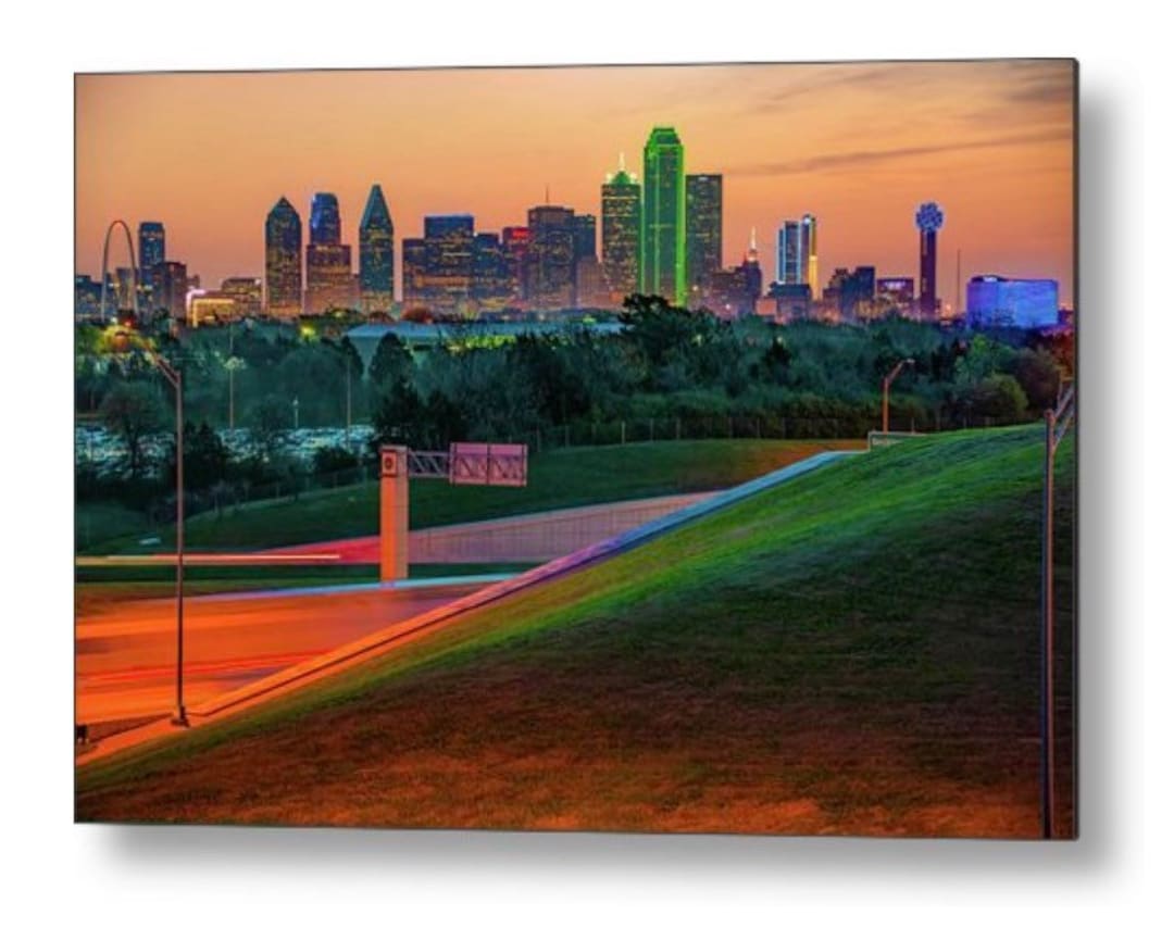 Dallas Skyline Print, Dallas Cityscape Art, Wall Decor, Dallas Texas ...
