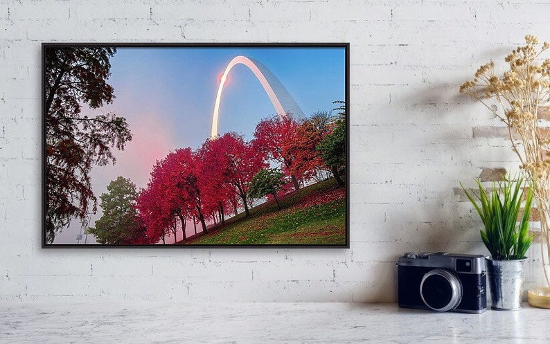 Saint Louis Arch Autumn Wall Art St Louis Arch Print Fall | Etsy