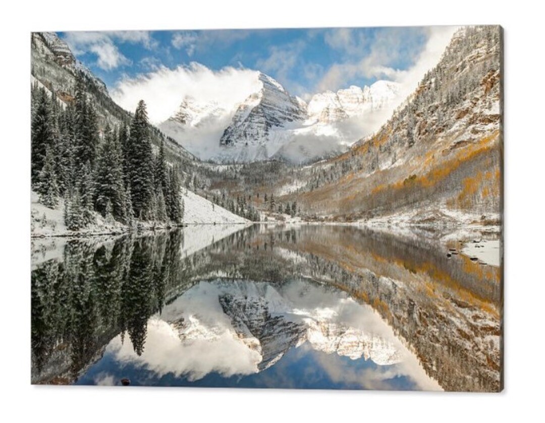 Maroon Bells Print: Aspen Colorado Mountain Reflection Art - Etsy