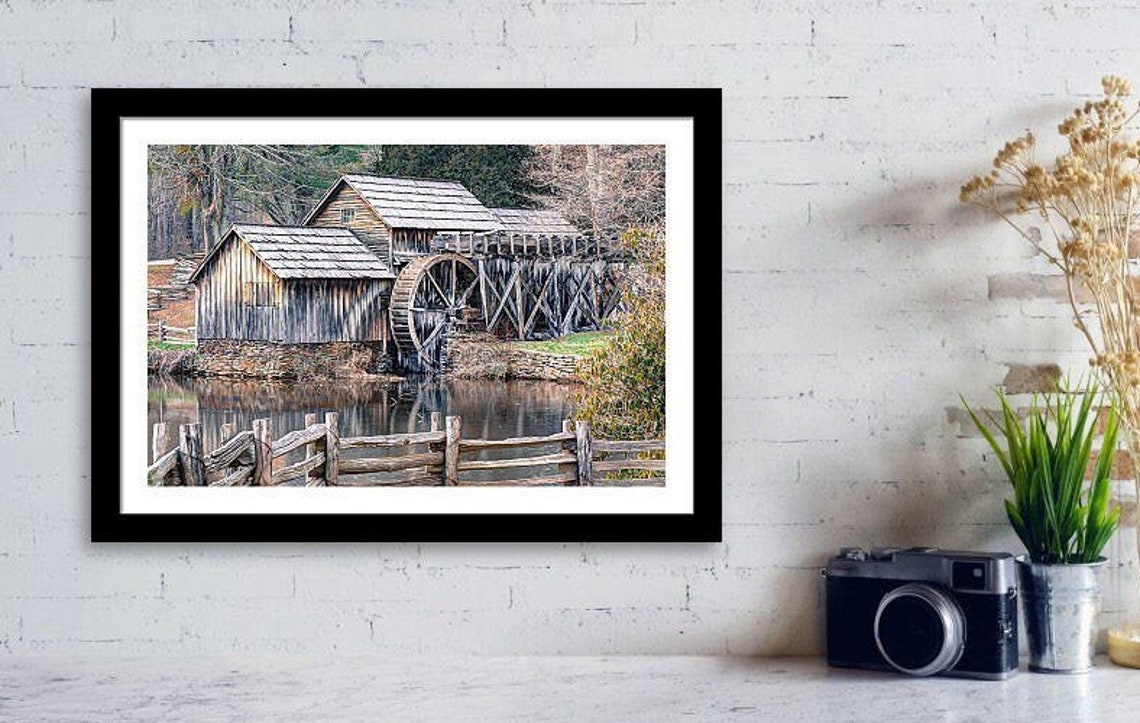 Mabry Mill Print Old Mill Print Mill Photo Landscape - Etsy