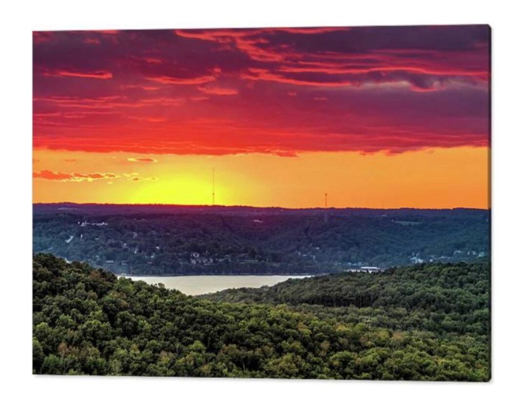 Table Rock Lake Sunset, Branson Missouri Landscape, Top of the Rock ...