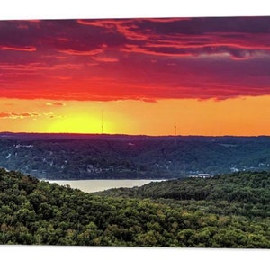Table Rock Lake Sunset, Branson Missouri Landscape, Top of the Rock ...