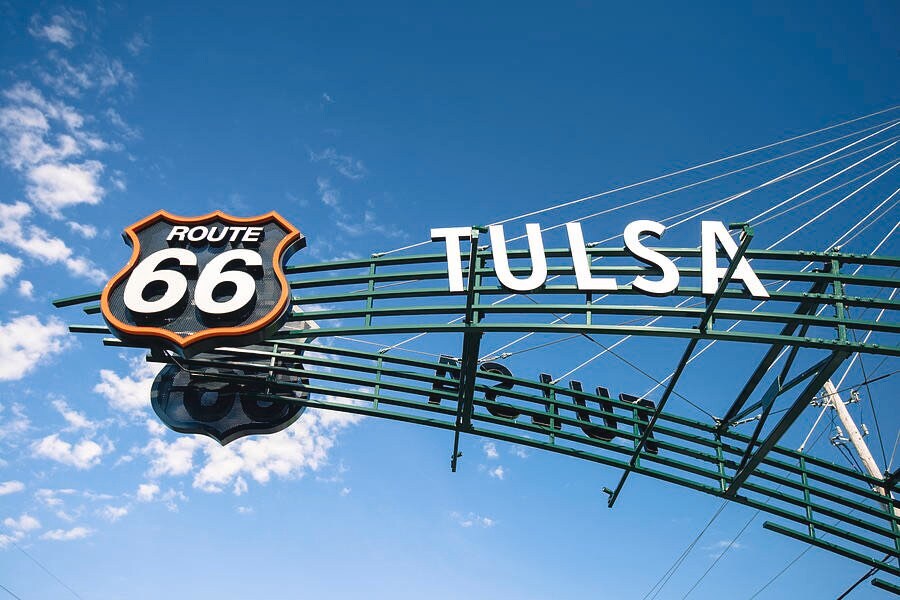 Tulsa Route 66 Wall Art Oklahoma Route 66 Print Tulsa 66 - Etsy