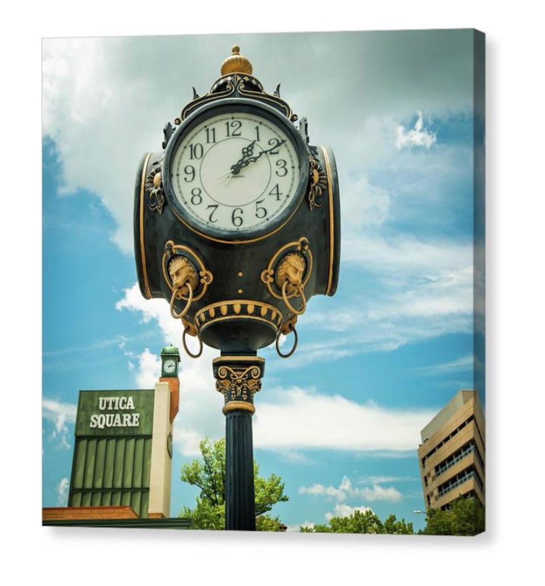 Tulsa Oklahoma, Utica Square Art, Centennial Clock, Iconic Landmark ...