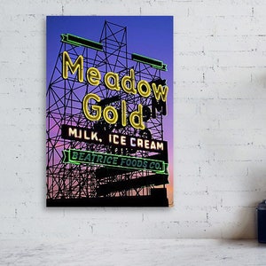 Tulsa Meadow Gold Neon, Route 66 Neon, Neon Sign Print, Tulsa Oklahoma ...