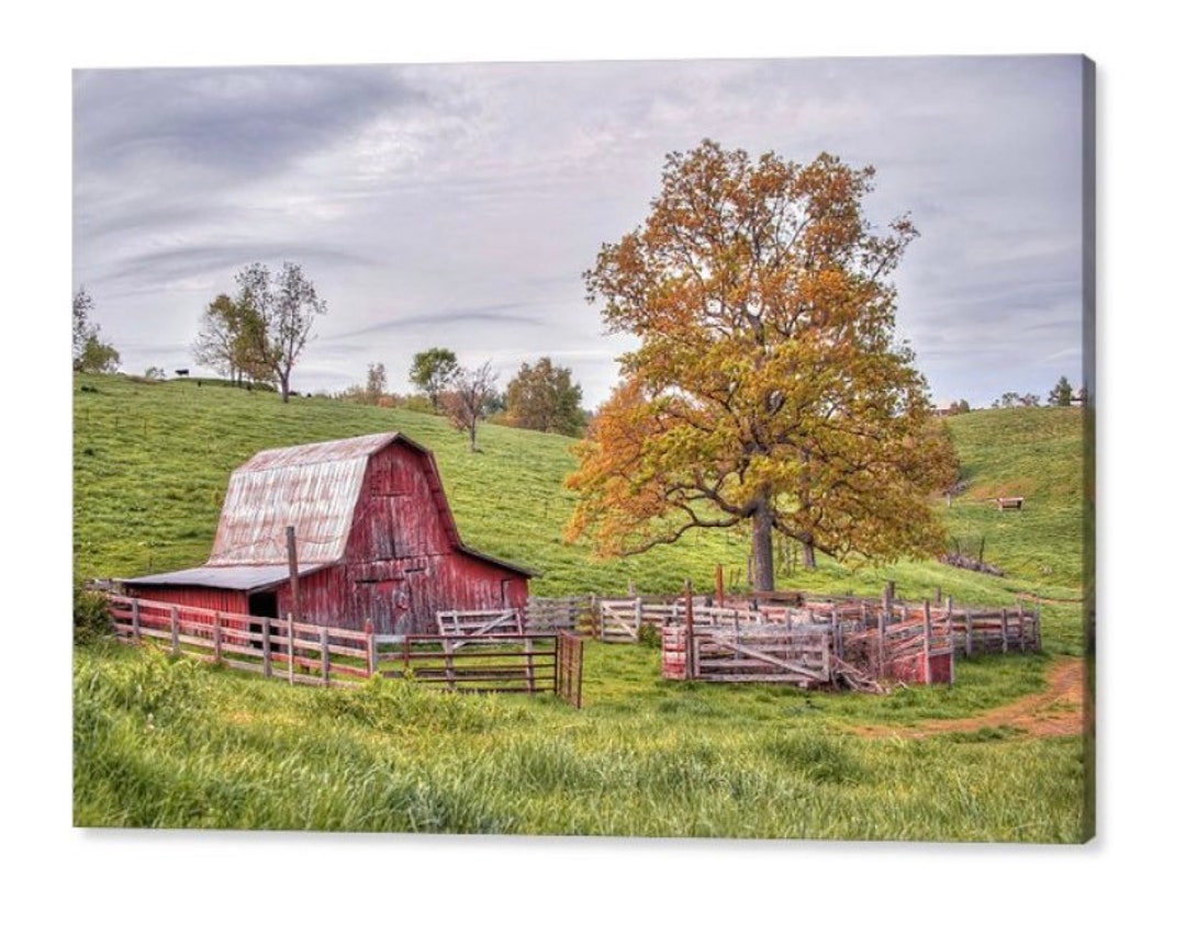Arkansas Barn, Rural Photography, Farmhouse Decor, Red Barn Print ...