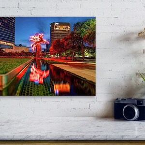 Dallas Red Pegasus, Reunion Tower, Texas Wall Decor, Omni Hotel ...