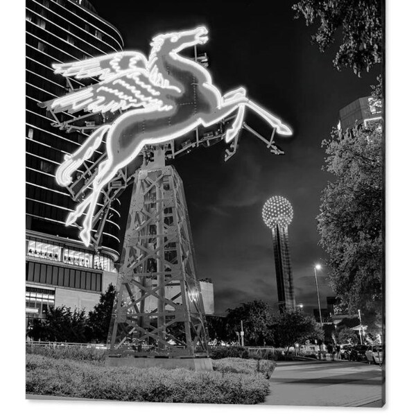 Dallas Skyline Neon - Etsy