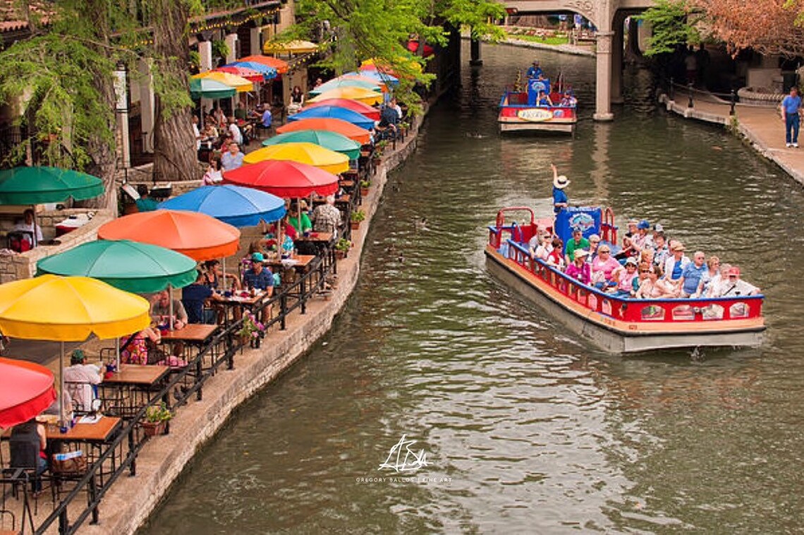 San Antonio Print Riverwalk Wall Art San Antonio River Walk - Etsy