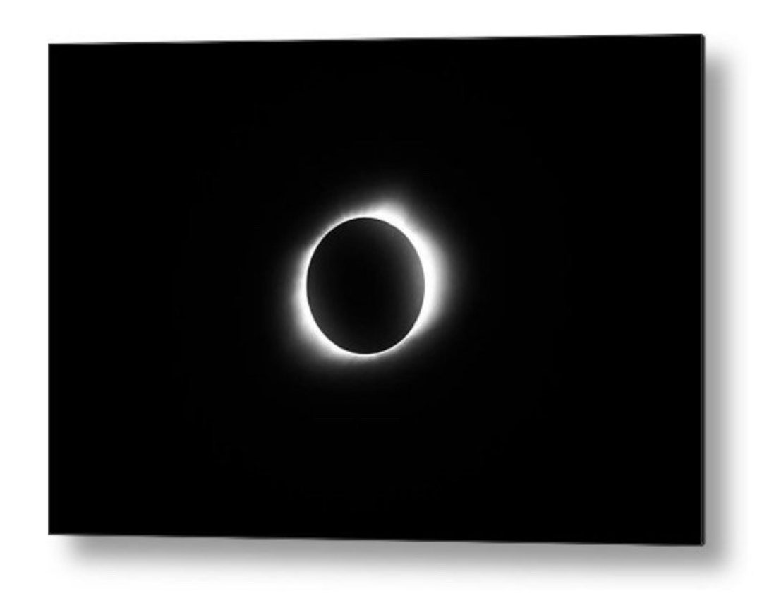 Total Solar Eclipse Print, 2017 Solar Eclipse, Monochrome Wall Art ...