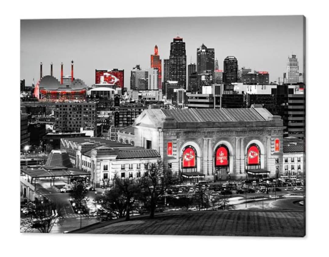Kansas City Champs, Selective Color, Union Station, Football Decor ...