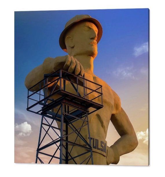 Tulsa Golden Driller Titanic Oil Man Tulsa Oklahoma Tulsa | Etsy