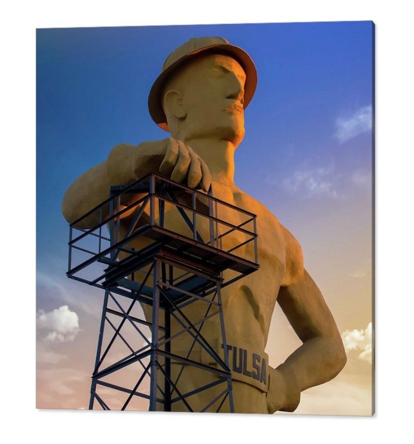 Tulsa Golden Driller Titanic Oil Man Tulsa Oklahoma Tulsa | Etsy
