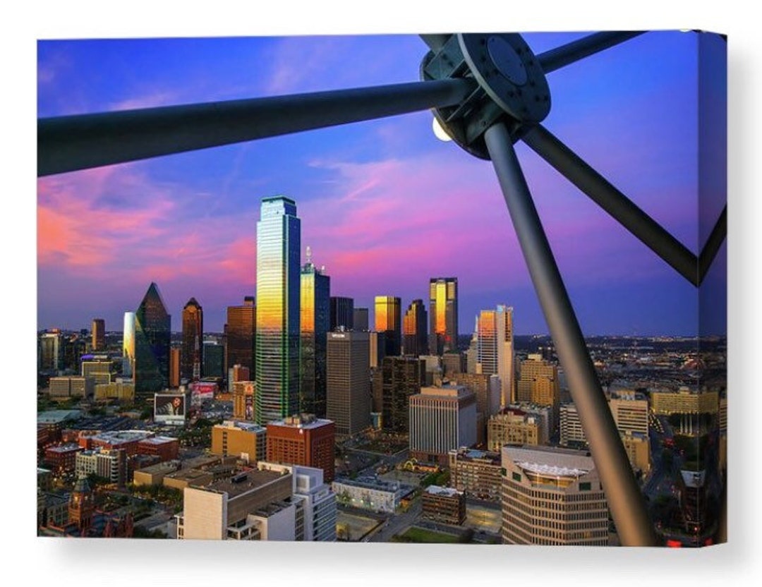 Dallas Skyline Print, Dallas Texas, Dallas Architecture, Texas Wall Art ...
