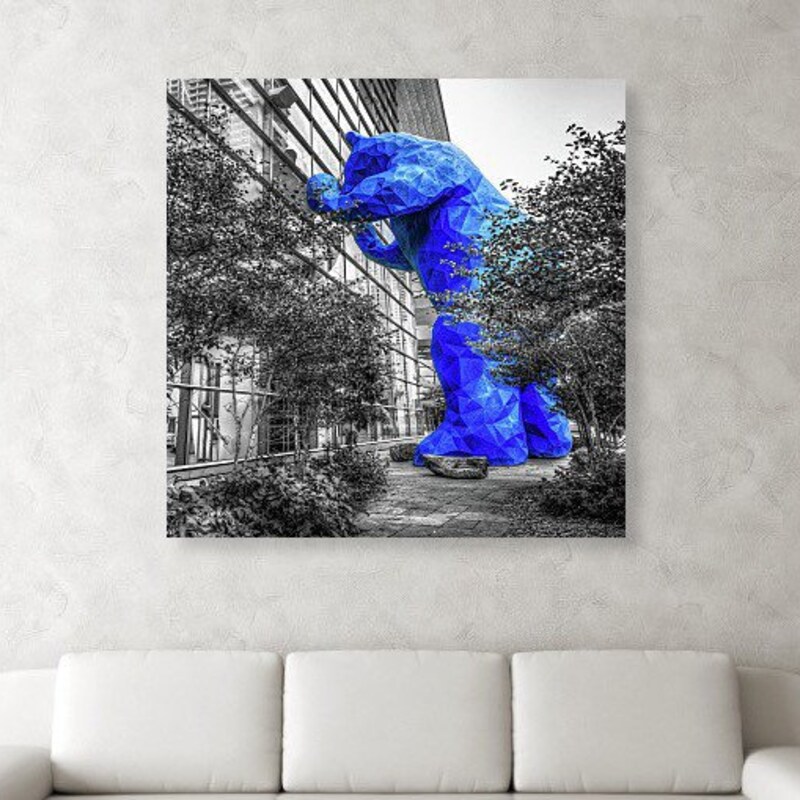 Denver Blue Bear Art - Etsy
