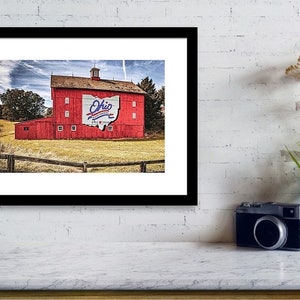 Ohio Bicentennial Barn, Columbus Ohio, Rural Wall Decor, Farmhouse, Red ...