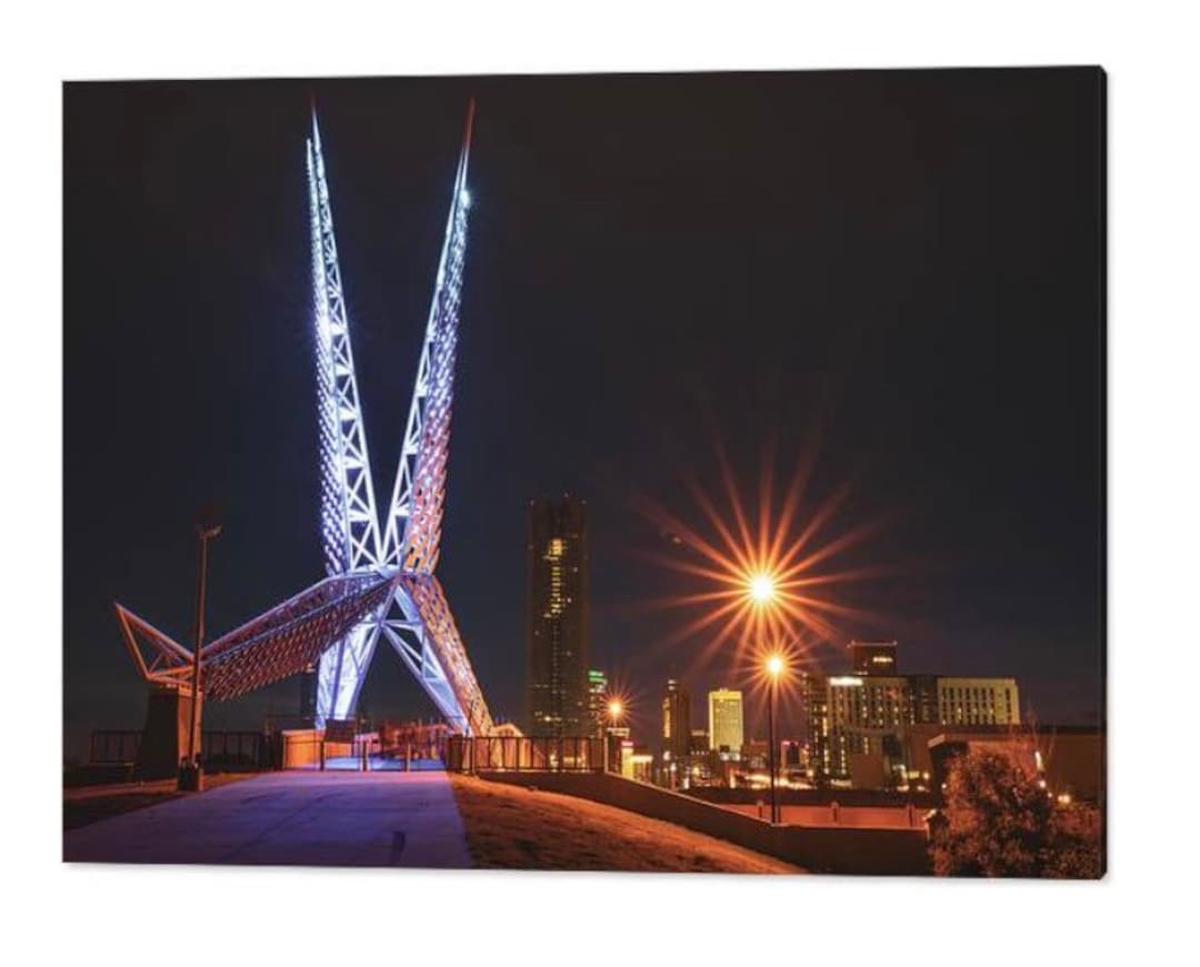 Oklahoma City, Skydance Scissortail Pedestrian Bridge, Wall Decor ...