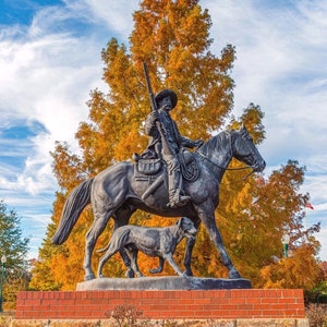 Fort Smith Monument Print, Arkansas Wall Art, Bass Reeves Statue ...