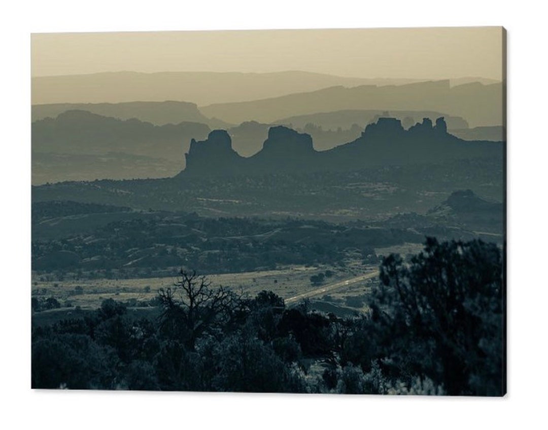 Mountain Layers Print, Utah Landscape, Canyonlands National Park, Moab ...