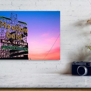 Tulsa Meadow Gold Neon, Route 66 Neon, Neon Sign Print, Tulsa Oklahoma ...