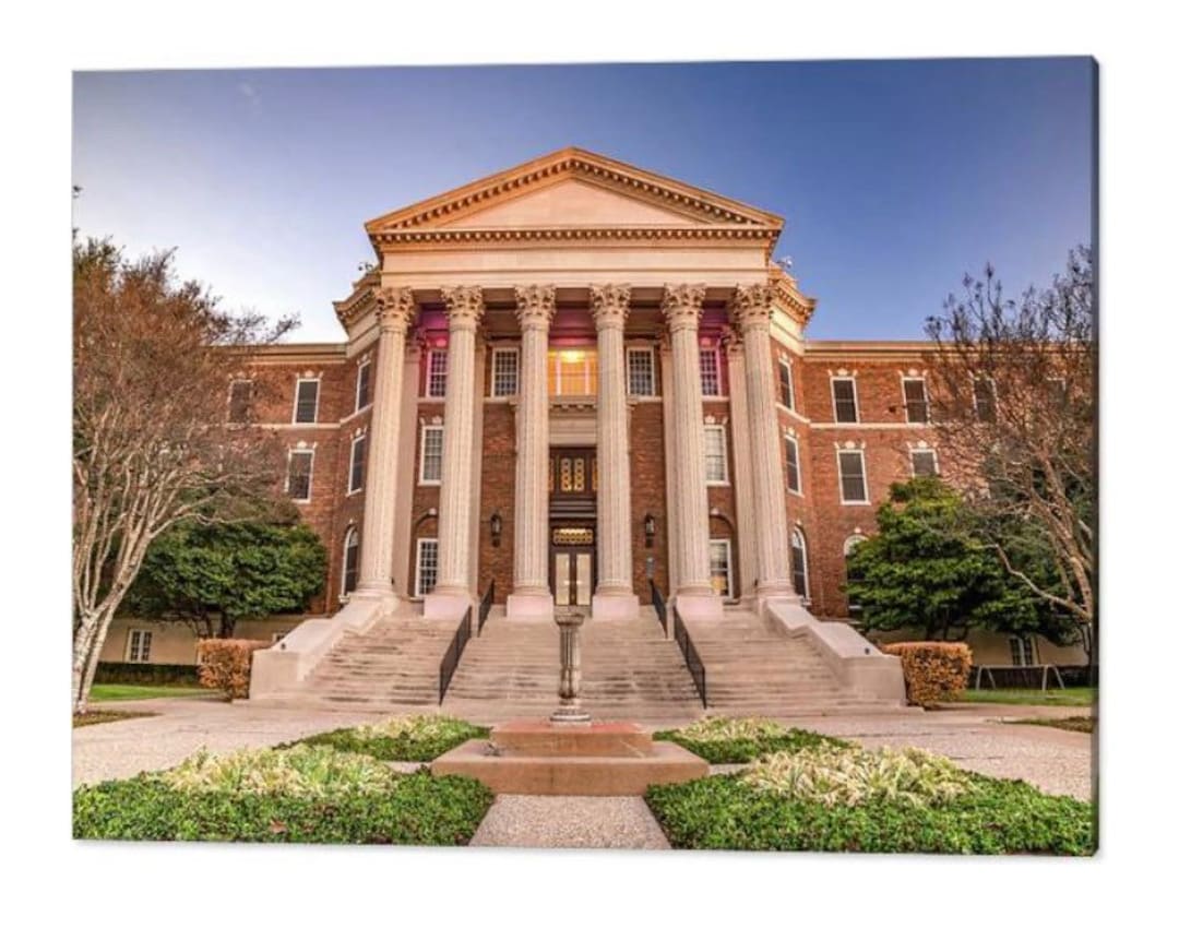 Dallas Hall SMU Print: Southern Methodist University Landmark - Etsy