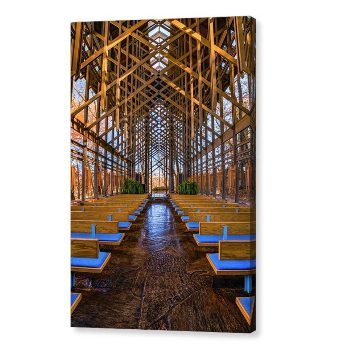 Thorncrown Chapel Architectural Print Ozark Mountains - Etsy